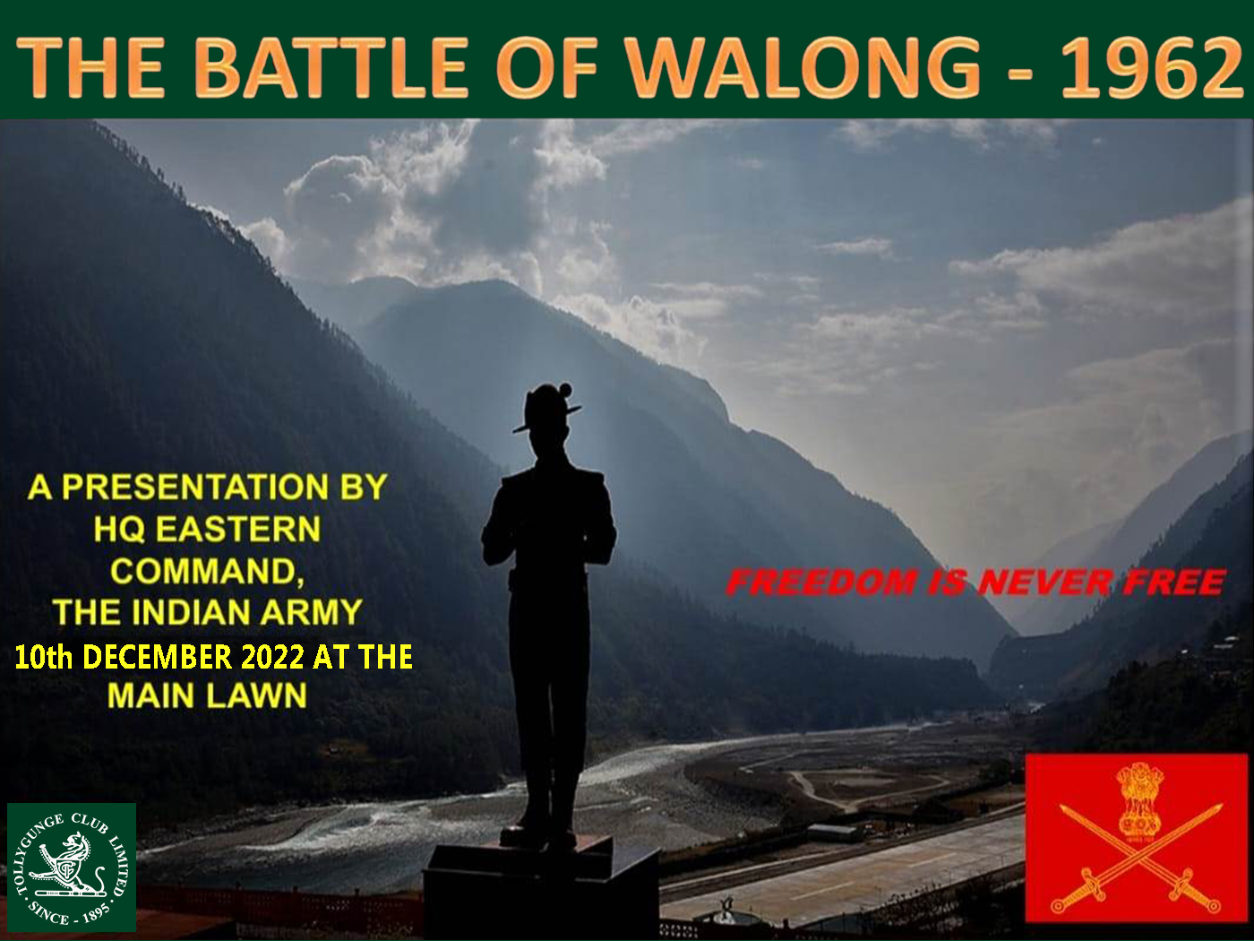 The Battle of Walong-1962 | Tollygunge Club